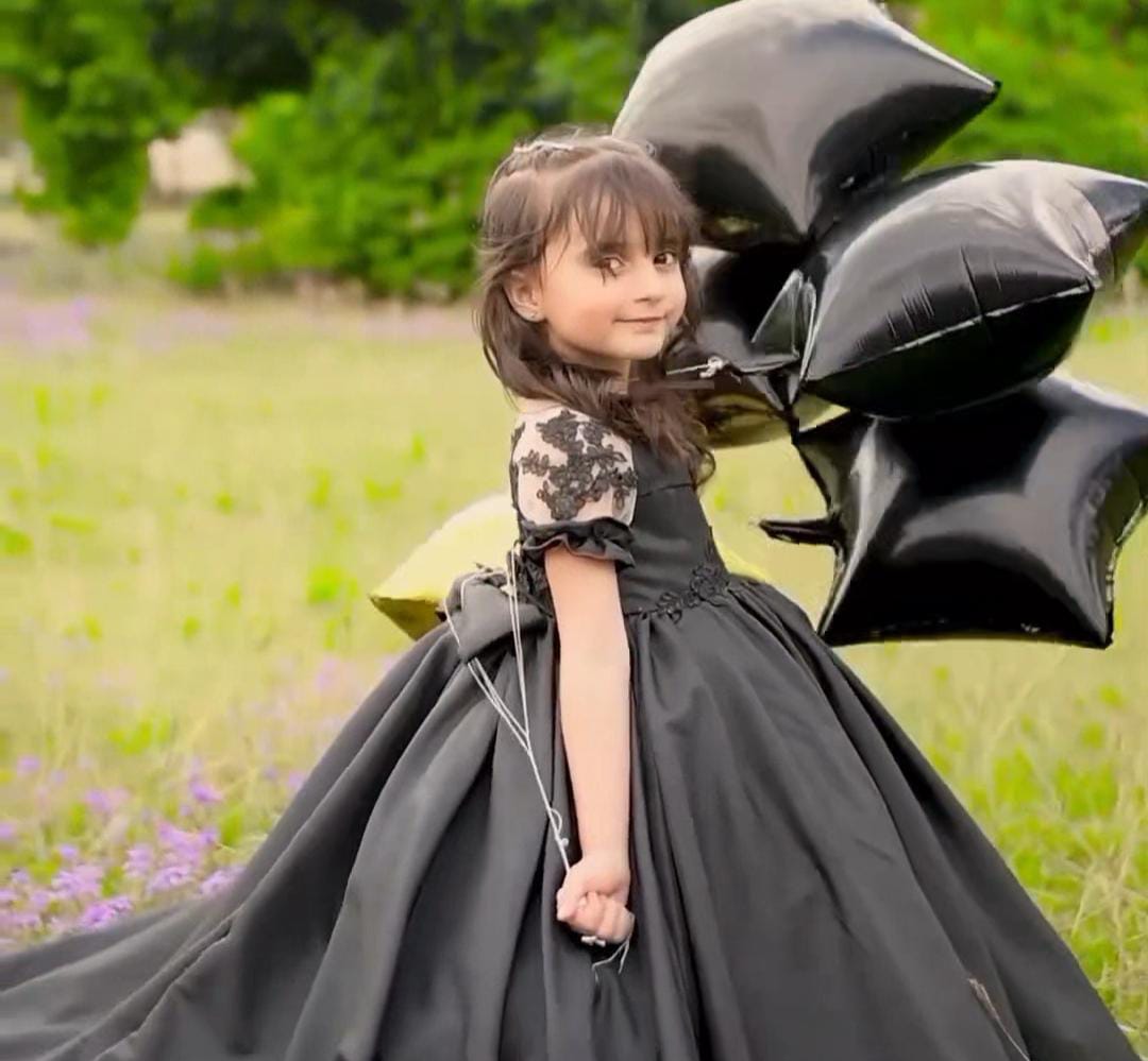 Queen Black Tail Frock – Bloon | Dressing Little Dreams